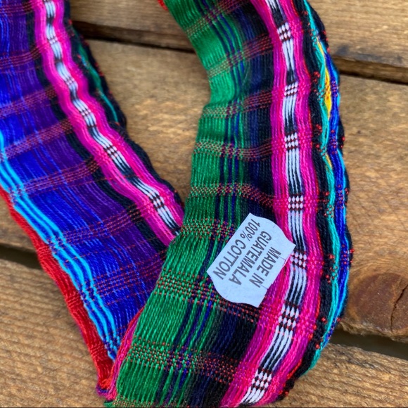 fire monkey | Accessories | Artisanal Mayan Ethnic Wide Scarf Head ...